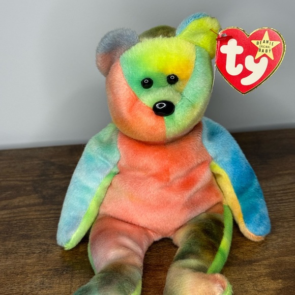 Ty | Toys | Rare Ty Beanie Baby Garcia The Tiedye Bear 9961997 | Poshmark